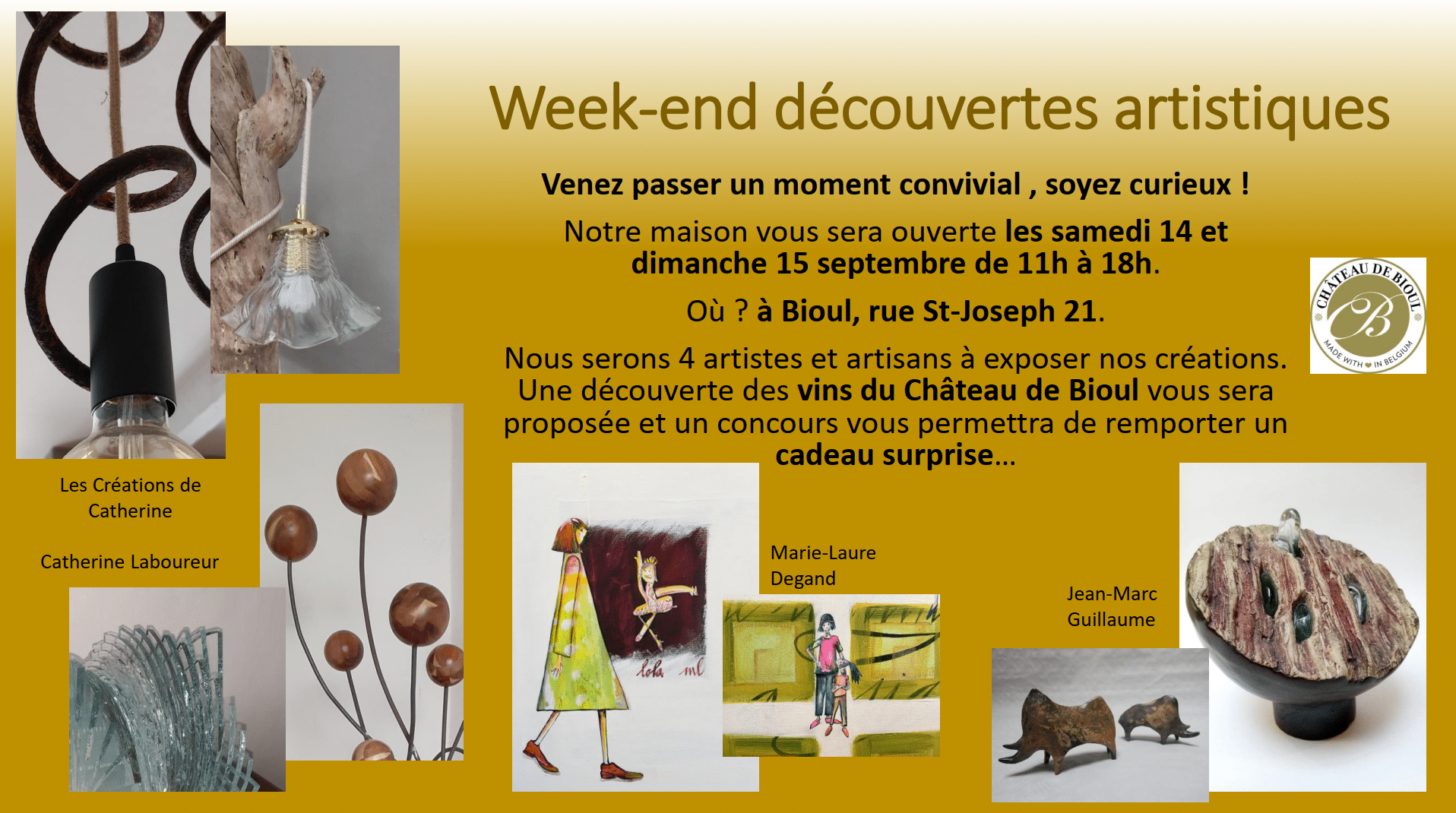 Bioul - Découvertes artistiques - 14 et 15/09 - Revue alluMeuse